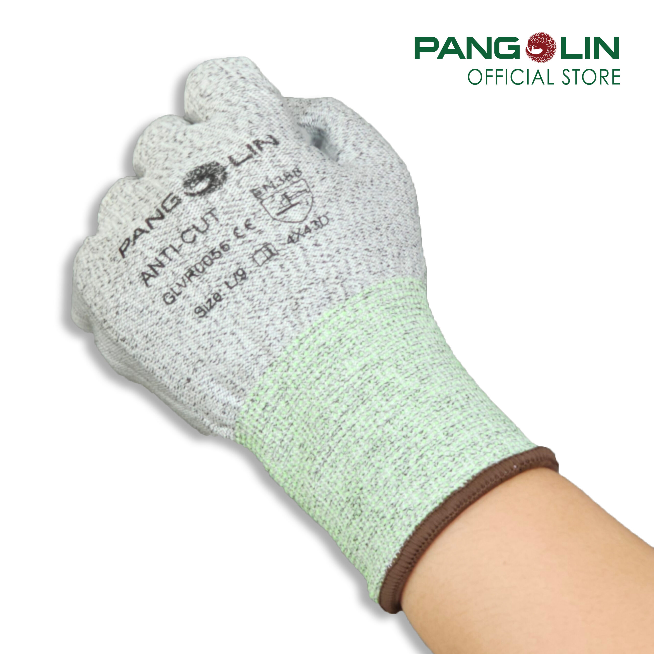 ถุงมือกันบาดแบบเคลือบพียู ระดับ D Cut Resistant Gloves - Pangolin Online